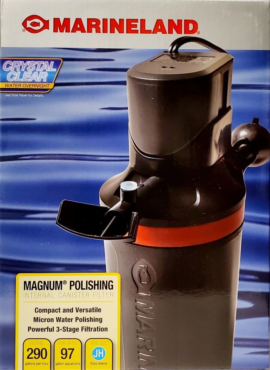 MARINELAND Polishing Internal Canister Power Filter Up To 97 Gallon ...