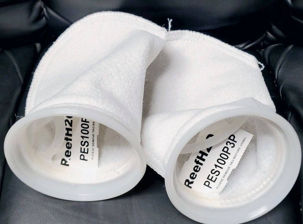 REEF H2O 4 x 8 inch Filter Socks 100 Micron for Aquarium Sumps - 2 Pack ...