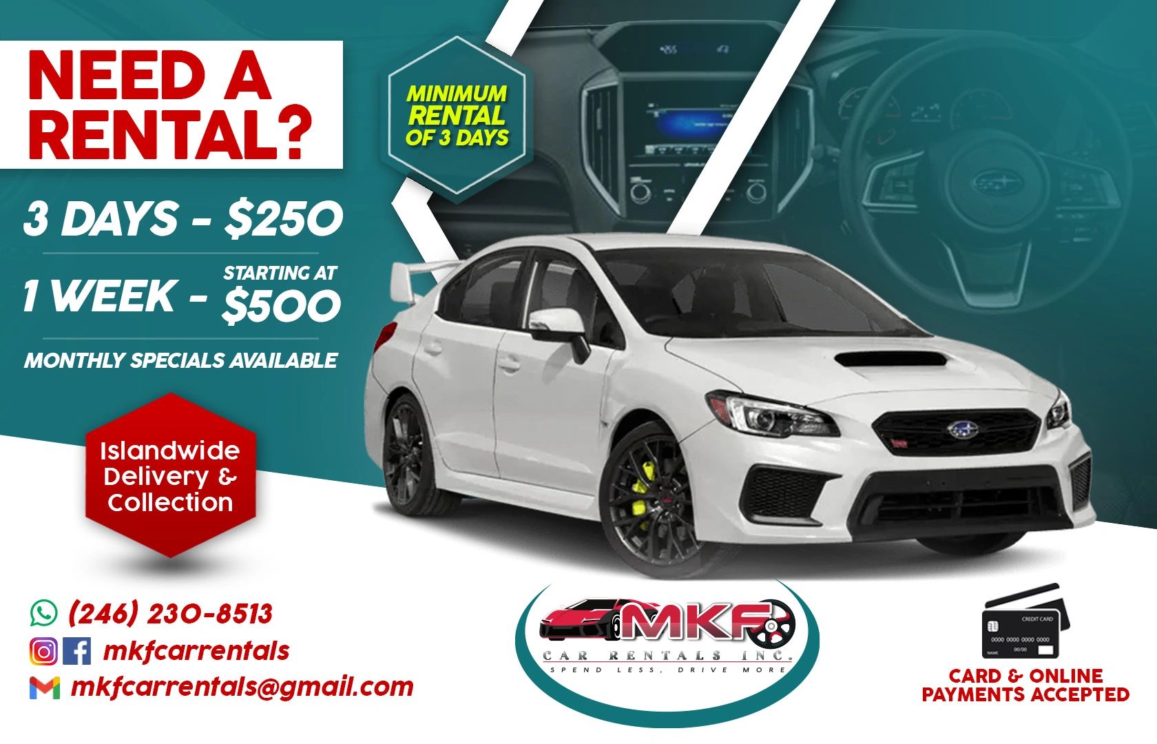 M.K.F Car Rentals - Home