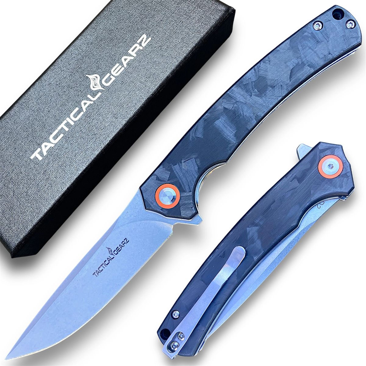 Premium Carbon Fiber Pocket Knife, TG Okab! Thick Carbon Fiber Slabs ...