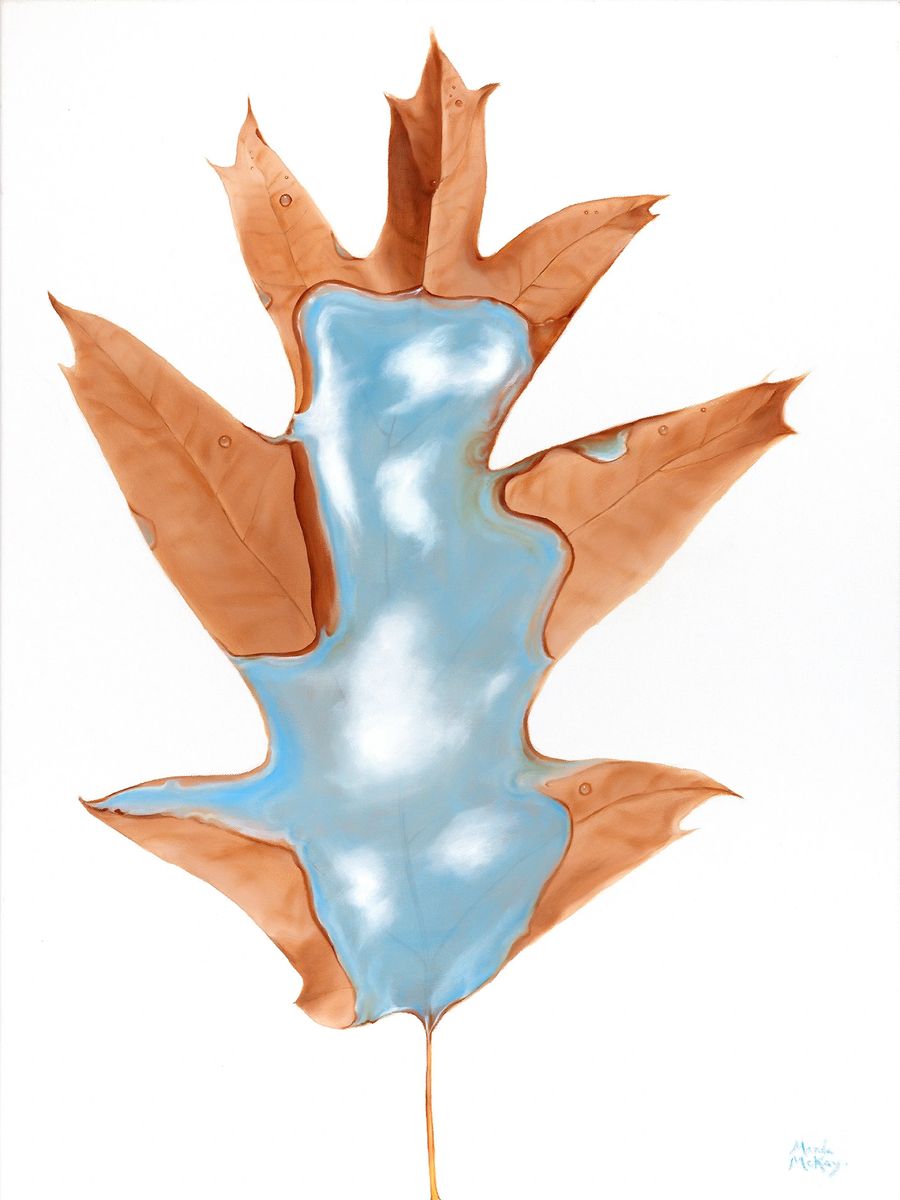"Reflections of Freedom Leaf II" 11 x 14" vertical giclee print