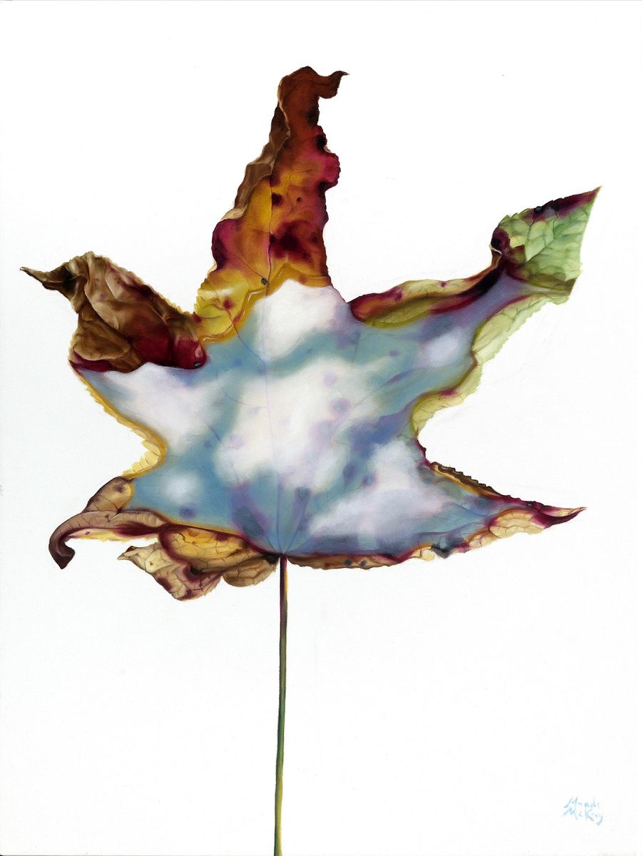 "Reflections of Freedom Leaf VI" 11 x 14" vertical giclee print
