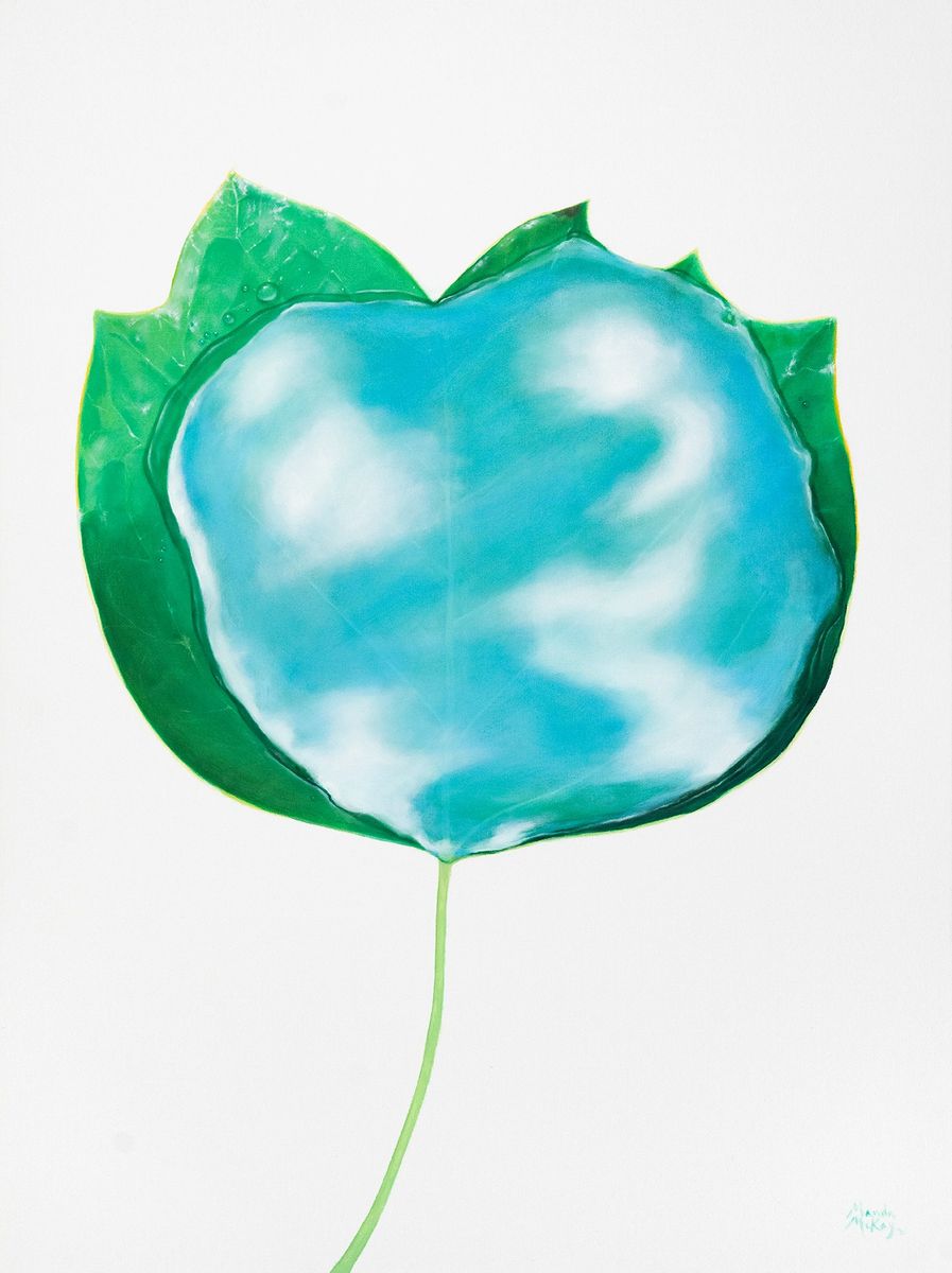 "Reflections of Freedom Leaf I" 11 x 14" vertical giclee print