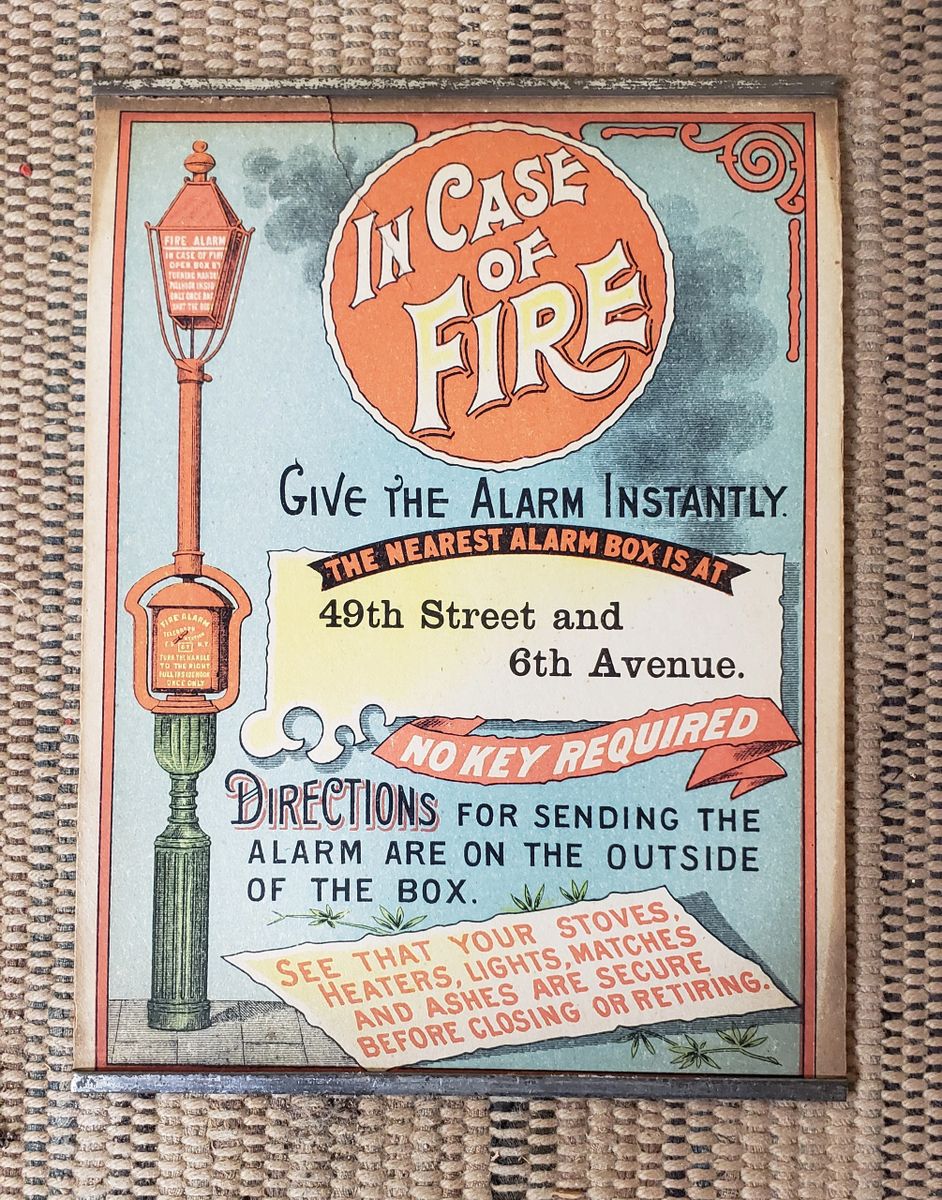 FDNY Gamewell Fire Alarm Box Location Card