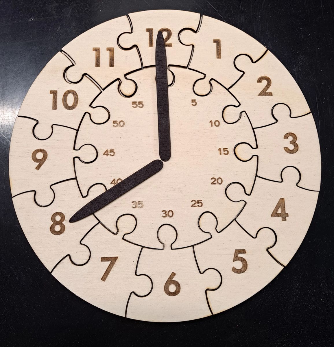 Wooden Clock Puzzle - EYFS, Childminders, Nursery, Preschool