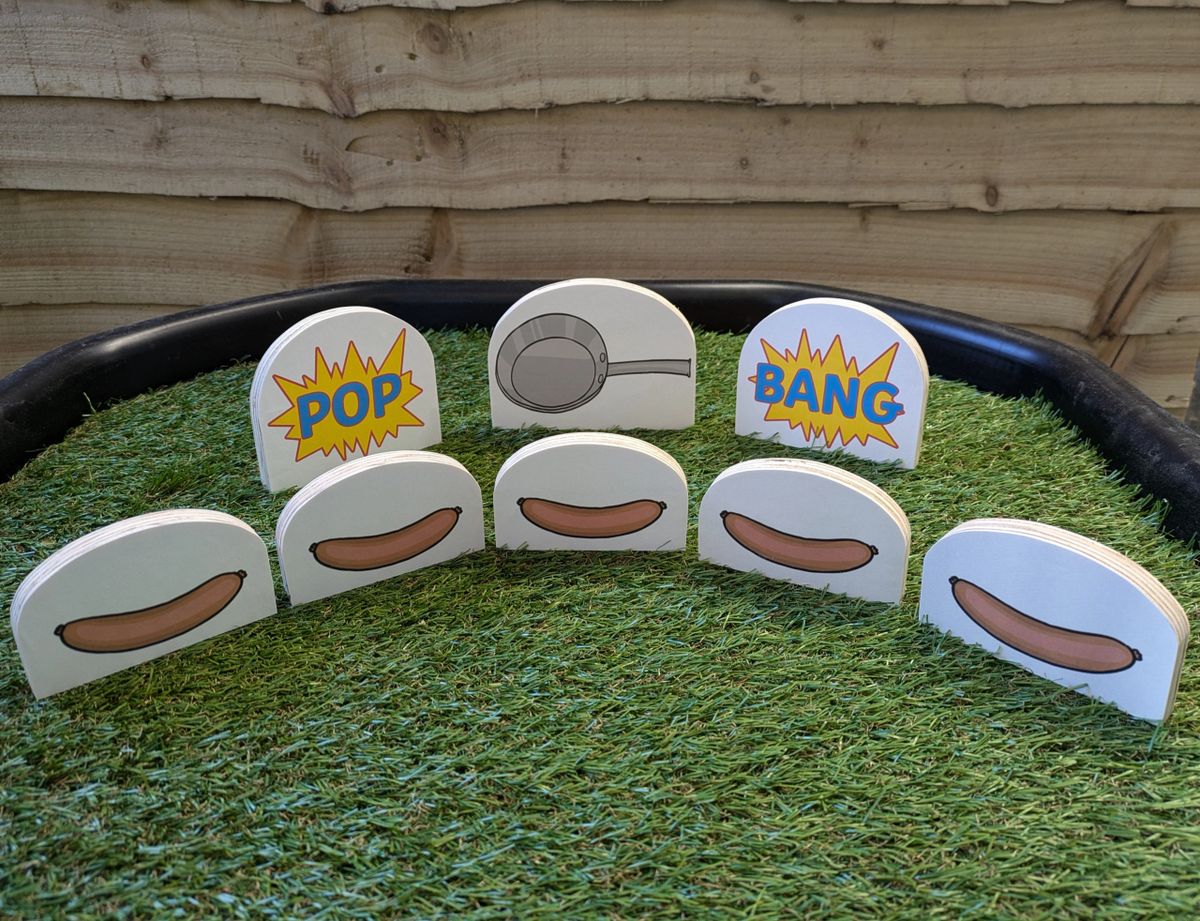 Small World/ Tuff Tray 10 Fat Sausages And A5 Song Sheet