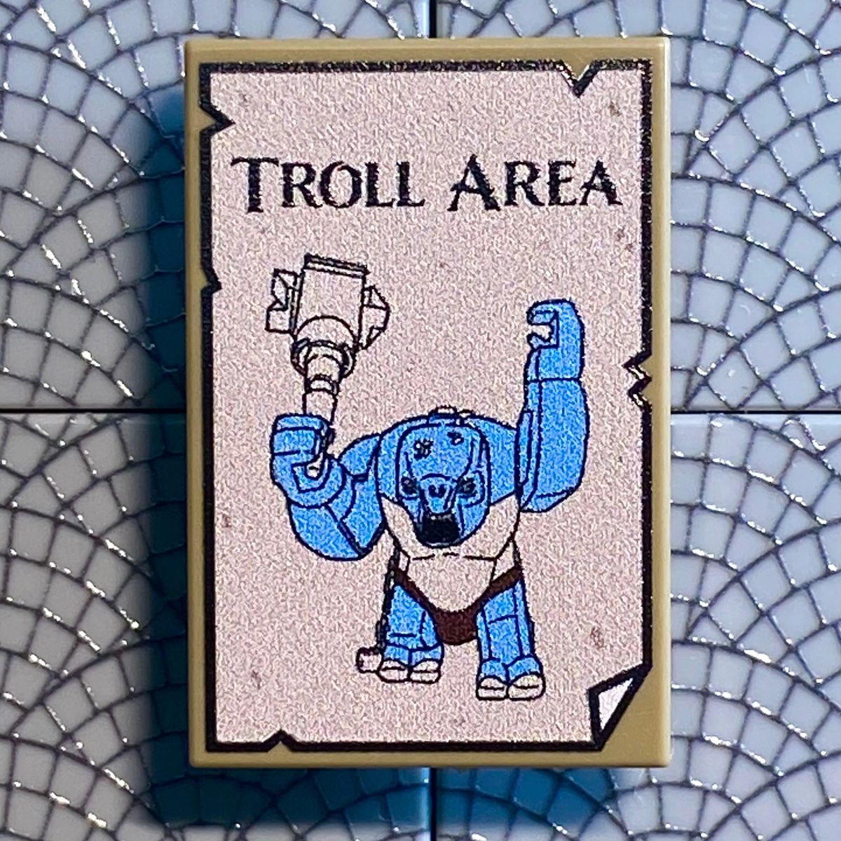 Troll Area Printed Tile