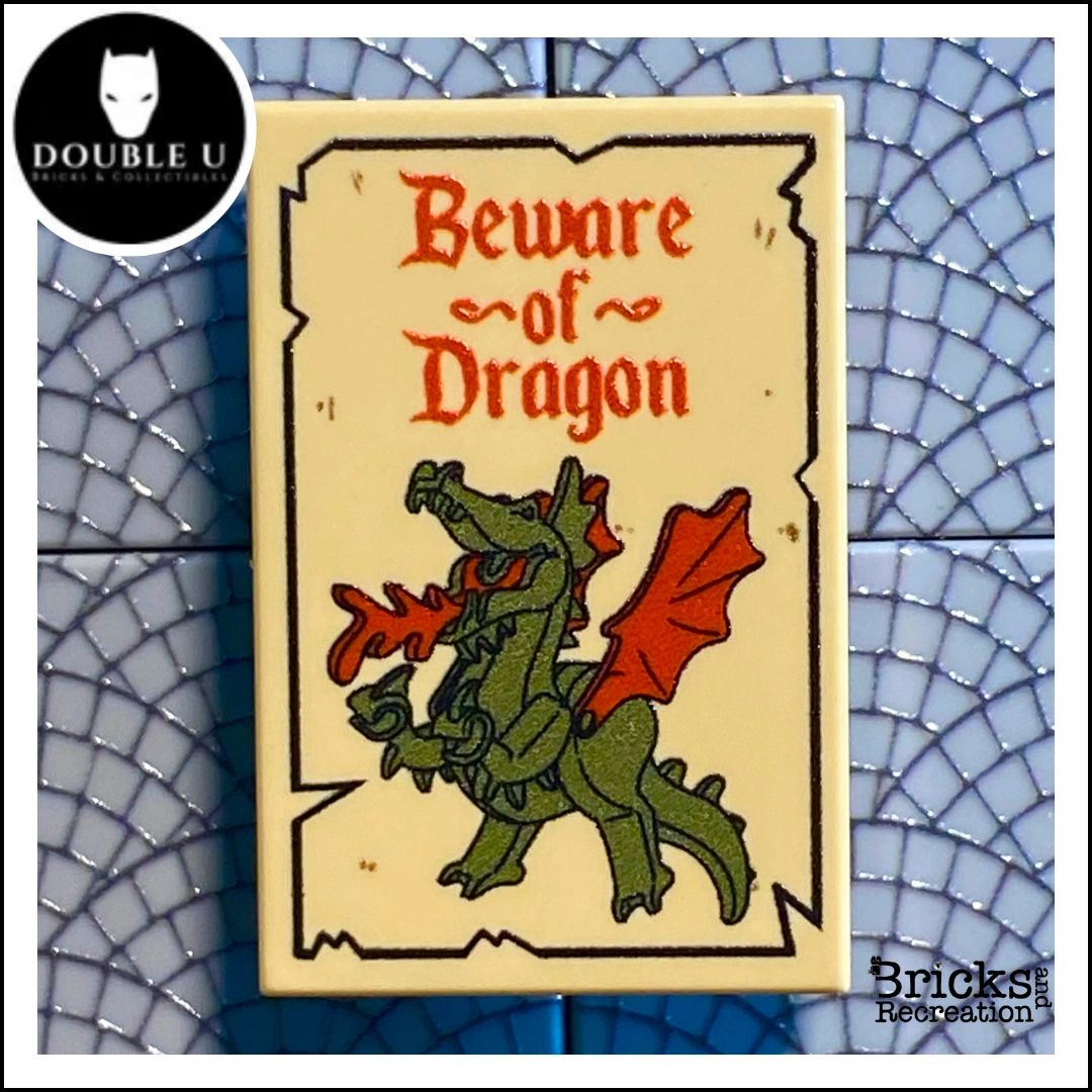 Beware of Dragon Printed Tile