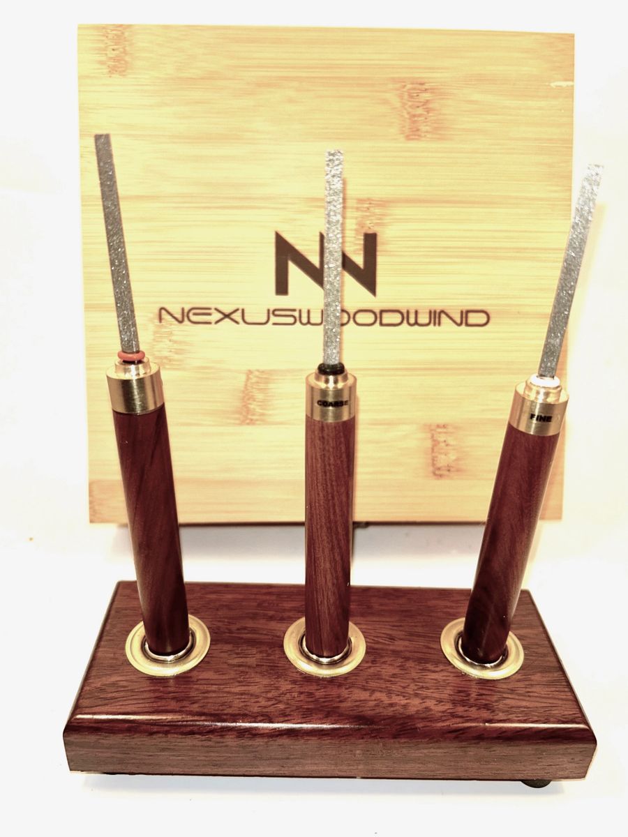 Diamond Pillar File Set - Coarse, Medium, & Fine - FREE magnetic base ...