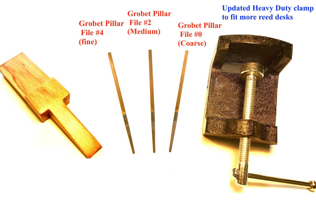 GROBET Pillar File set w/Free Sakakeeny Bench Tool