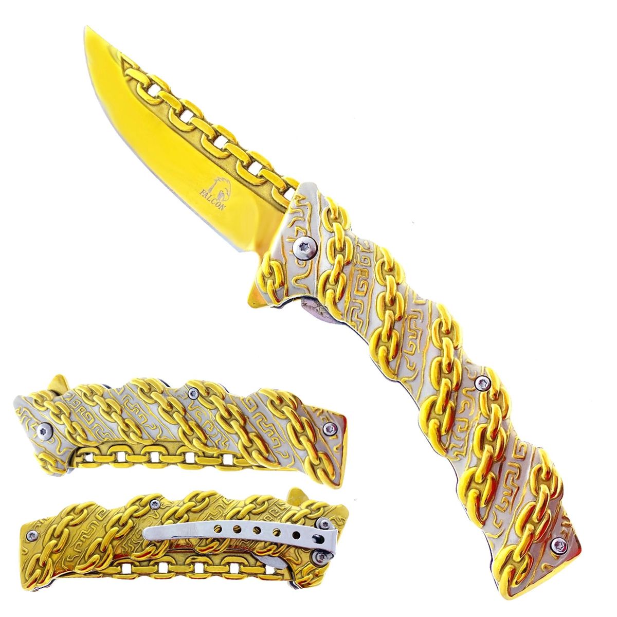 Chain Design Pocket Knife