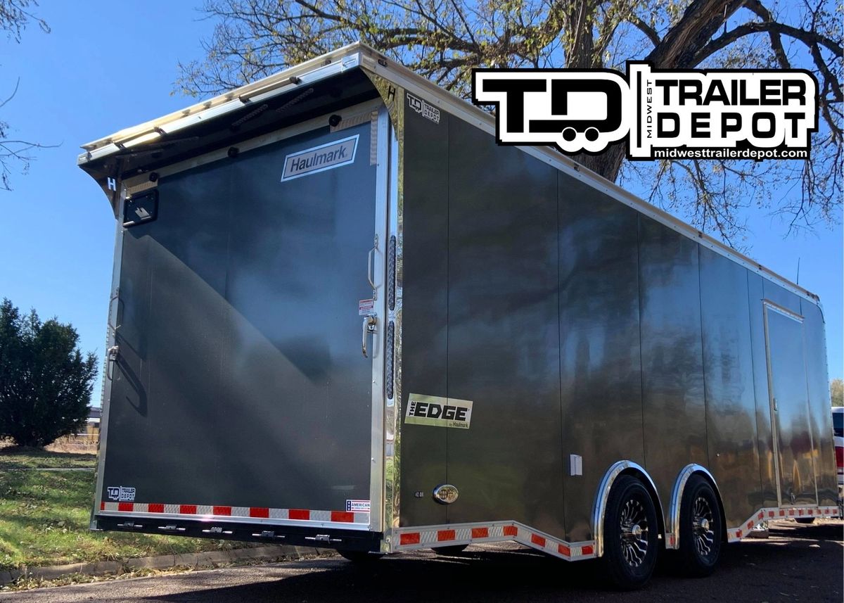 2021 26' Haulmark Edge Charcoal Gray Race Trailer