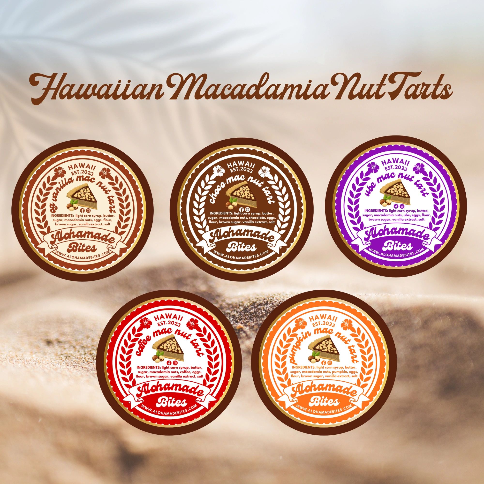 Back to School Hawaii Snacks: Hawaiian Mac Nut Tarts