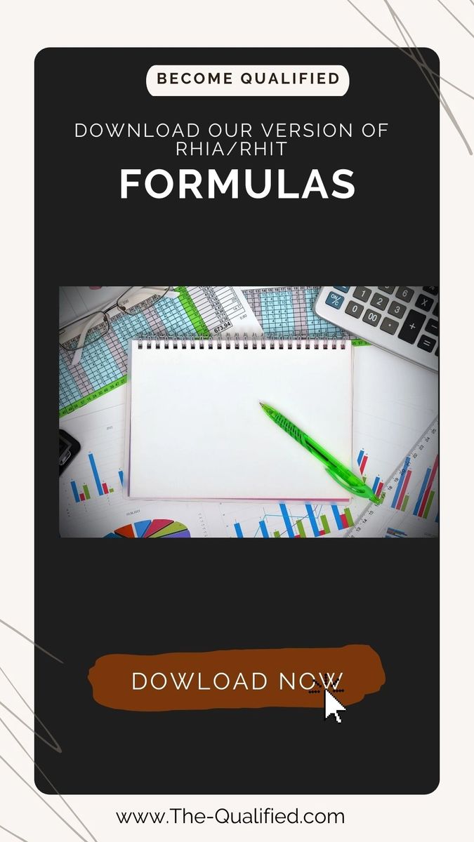 RHIT/RHIA Exam Prep Formulas