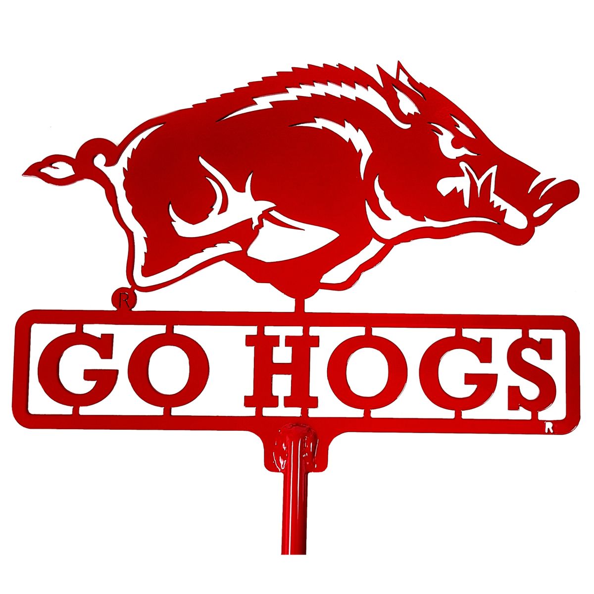 Razorback "GO HOGS" Yard Sign