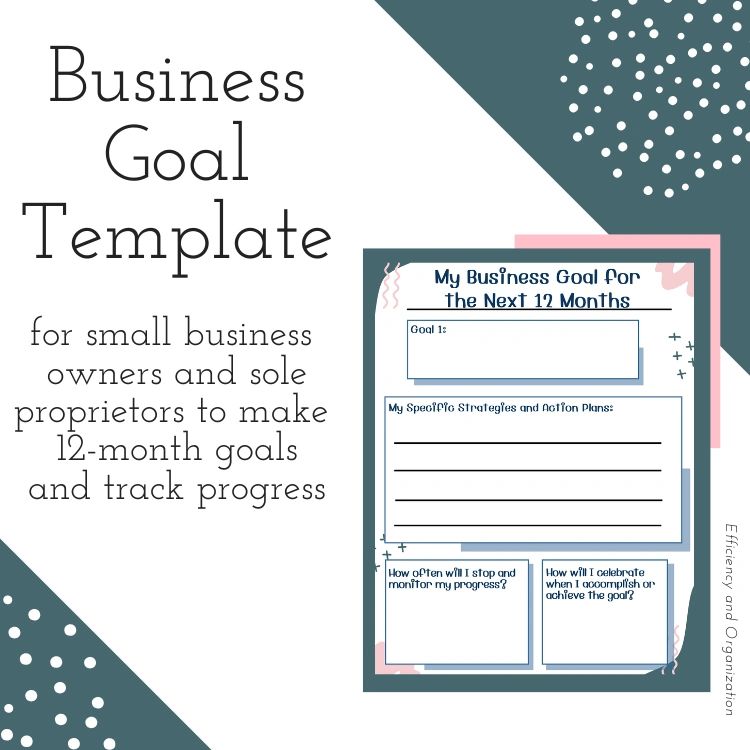 Business Goal Template for 12 Months