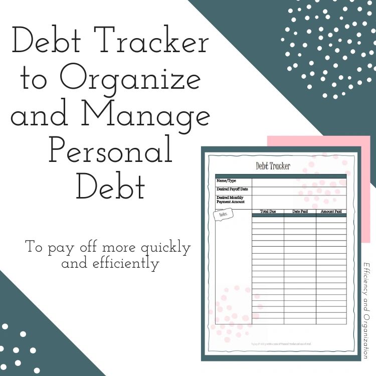 Debt Tracker to Help Organize and Manage Personal Debt