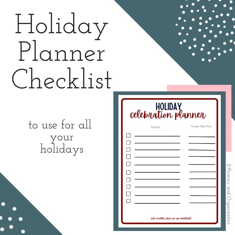 Holiday Planner Checklist