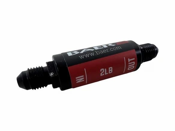 Baer Brakes Pressure Residual Valve - 2LB, -3AN Fittings