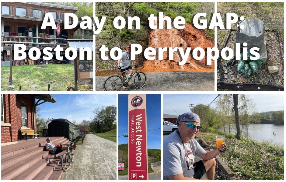 GAP Day Ride: Boston (MP128) to Perryopolis (MP 100) and Back