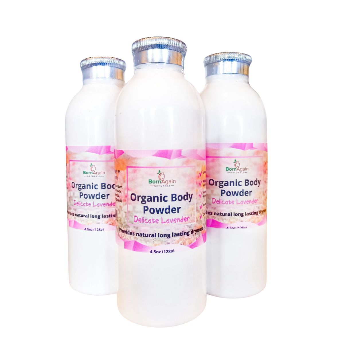 Organic Body Powder - Delicate Lavender
