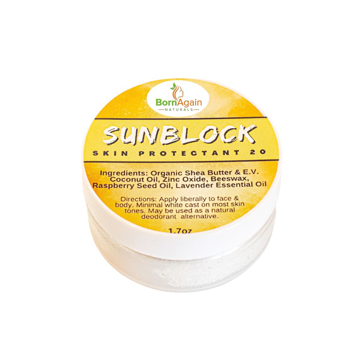 SUNBLOCK SPF 20 WHIPPED ORGANIC SHEA BUTTER & ZINC OXIDE