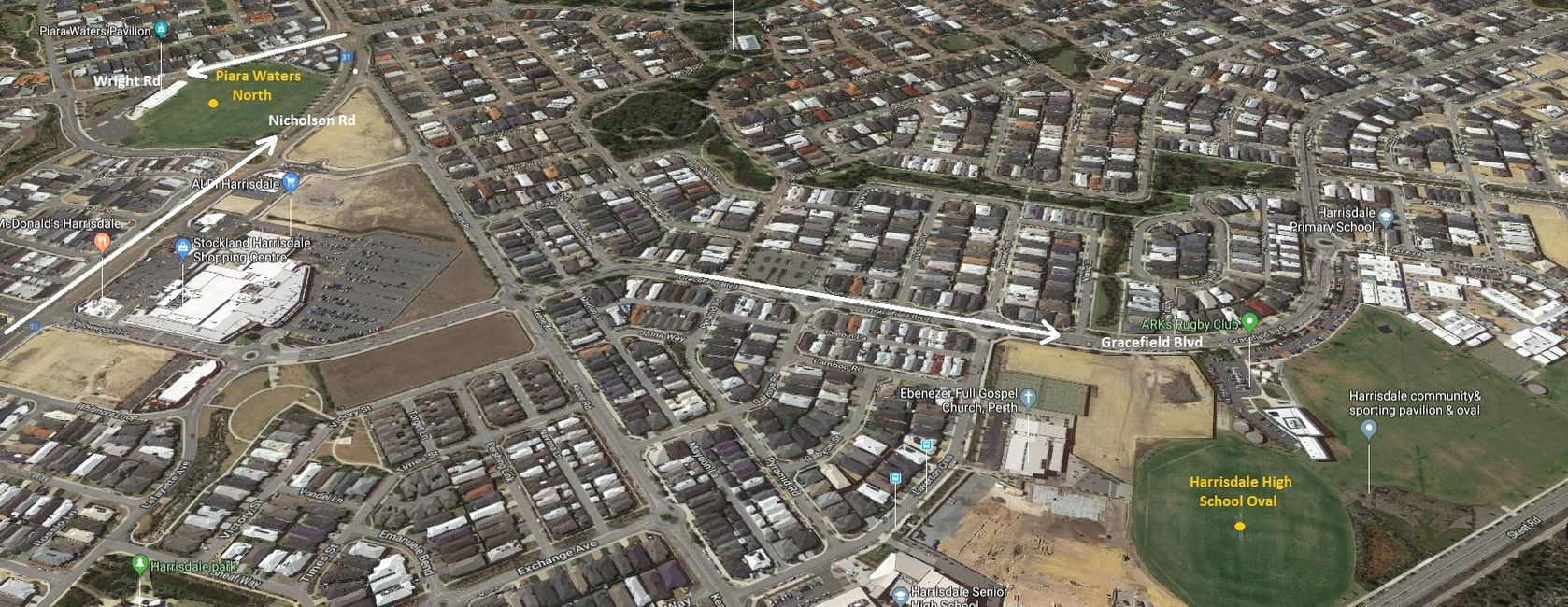 Our Location | Piara Waters Cricket Club