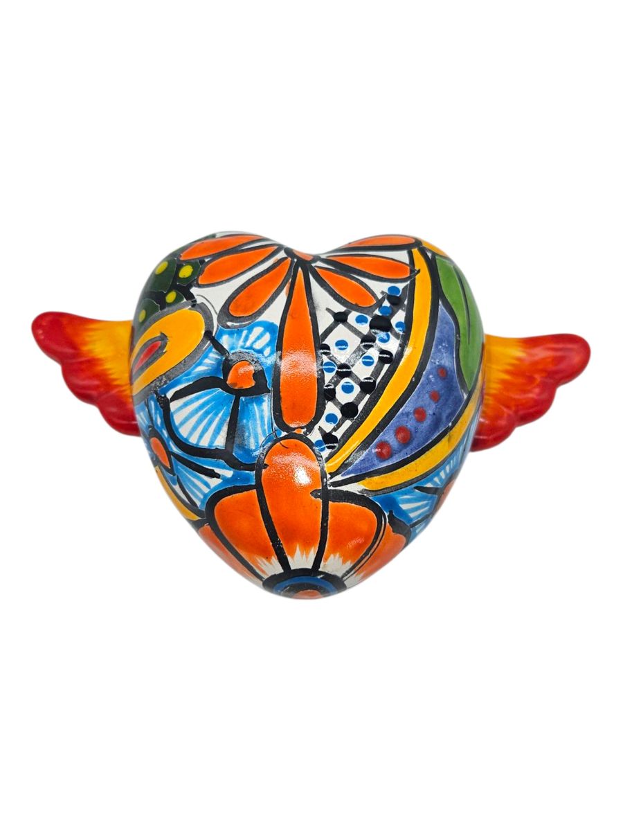 Talavera Heart With Wings