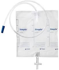 Simpla S4 Drain Bag 2000mL 120 cm tube