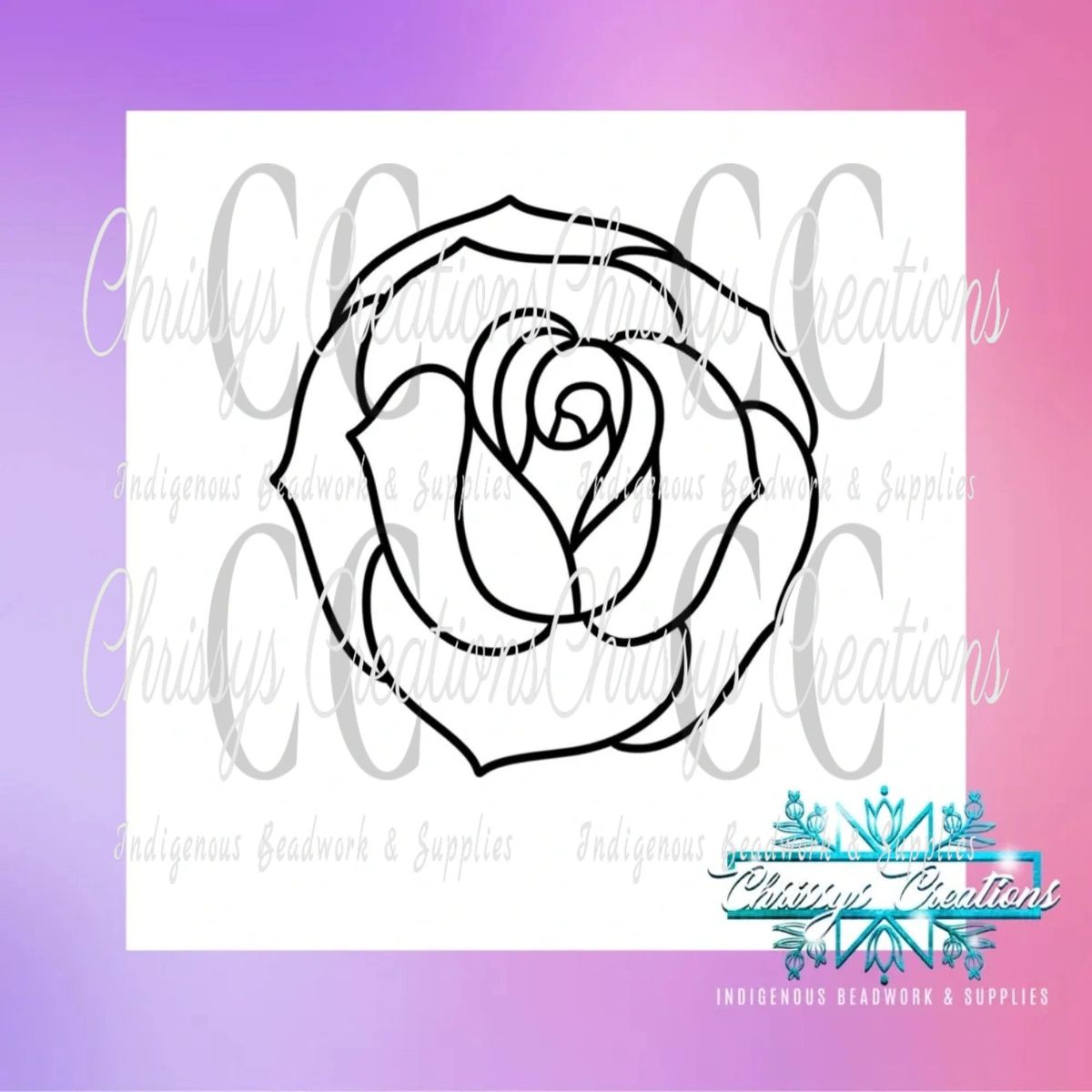 Beading Template; D12