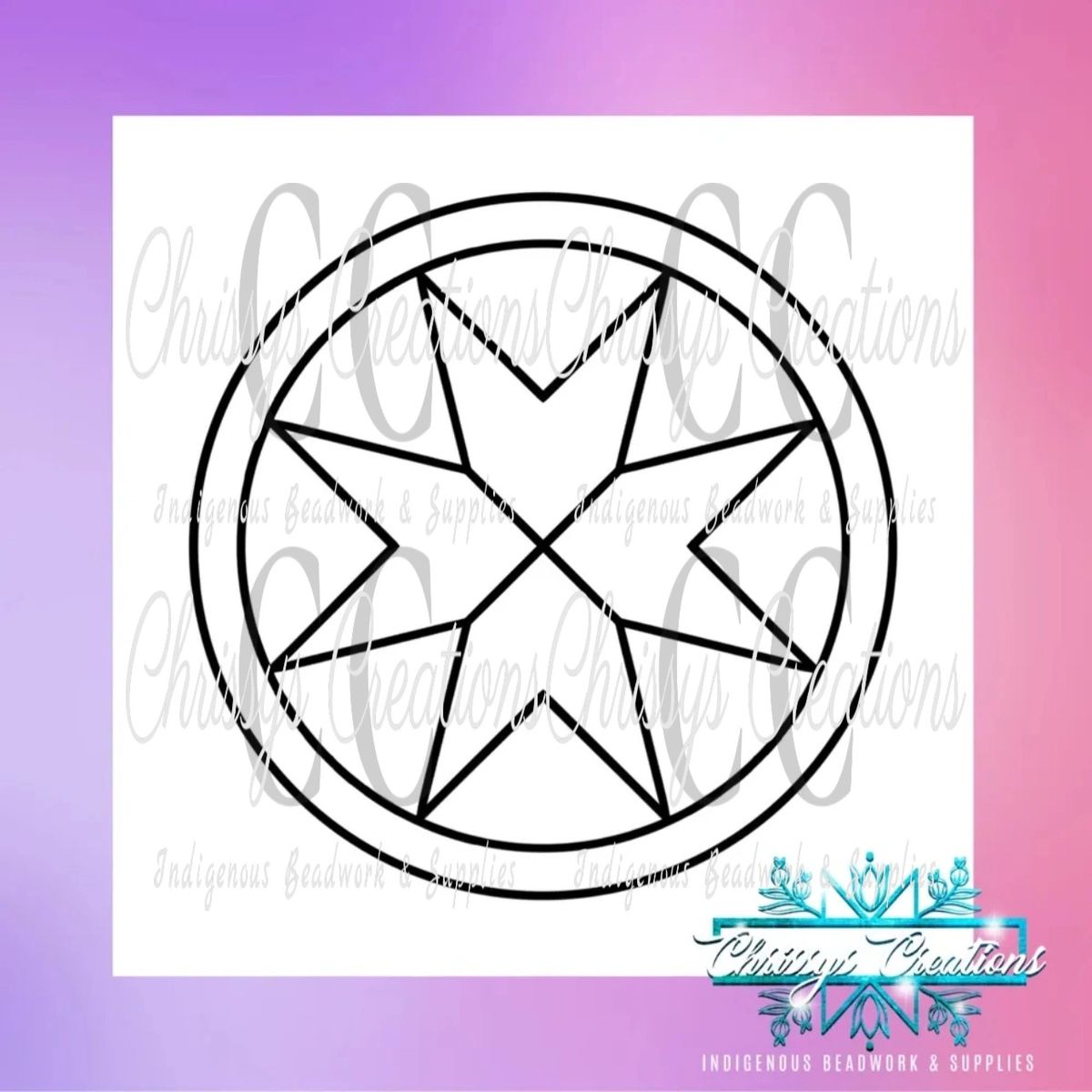 Beading Template; D15