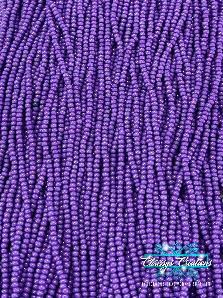 11/0 Czech Seed Bead Hank; Color#16328 (Terra Purple)