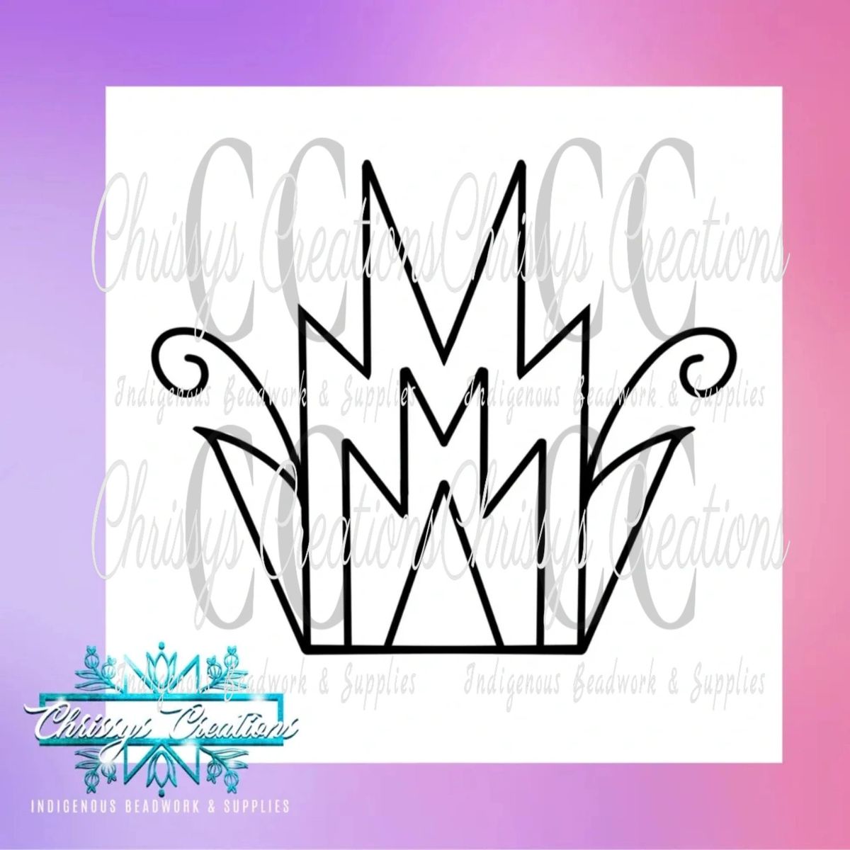 Beading Template; D24