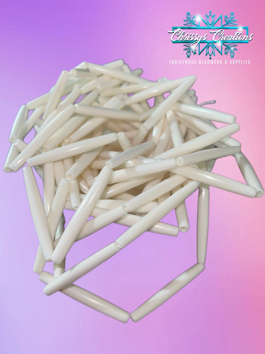 Hairpipe Bone Beads (Size: 2’ Inch)
