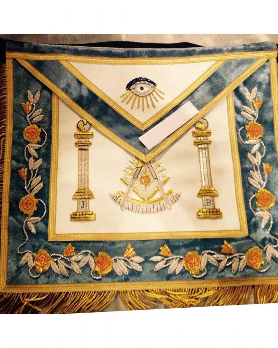 Past Master Hand Embroidery Aprons