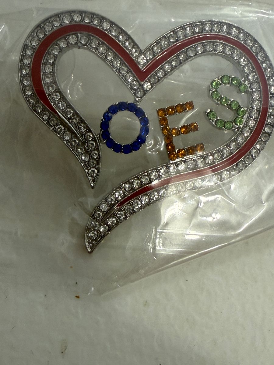OES Heart Pin