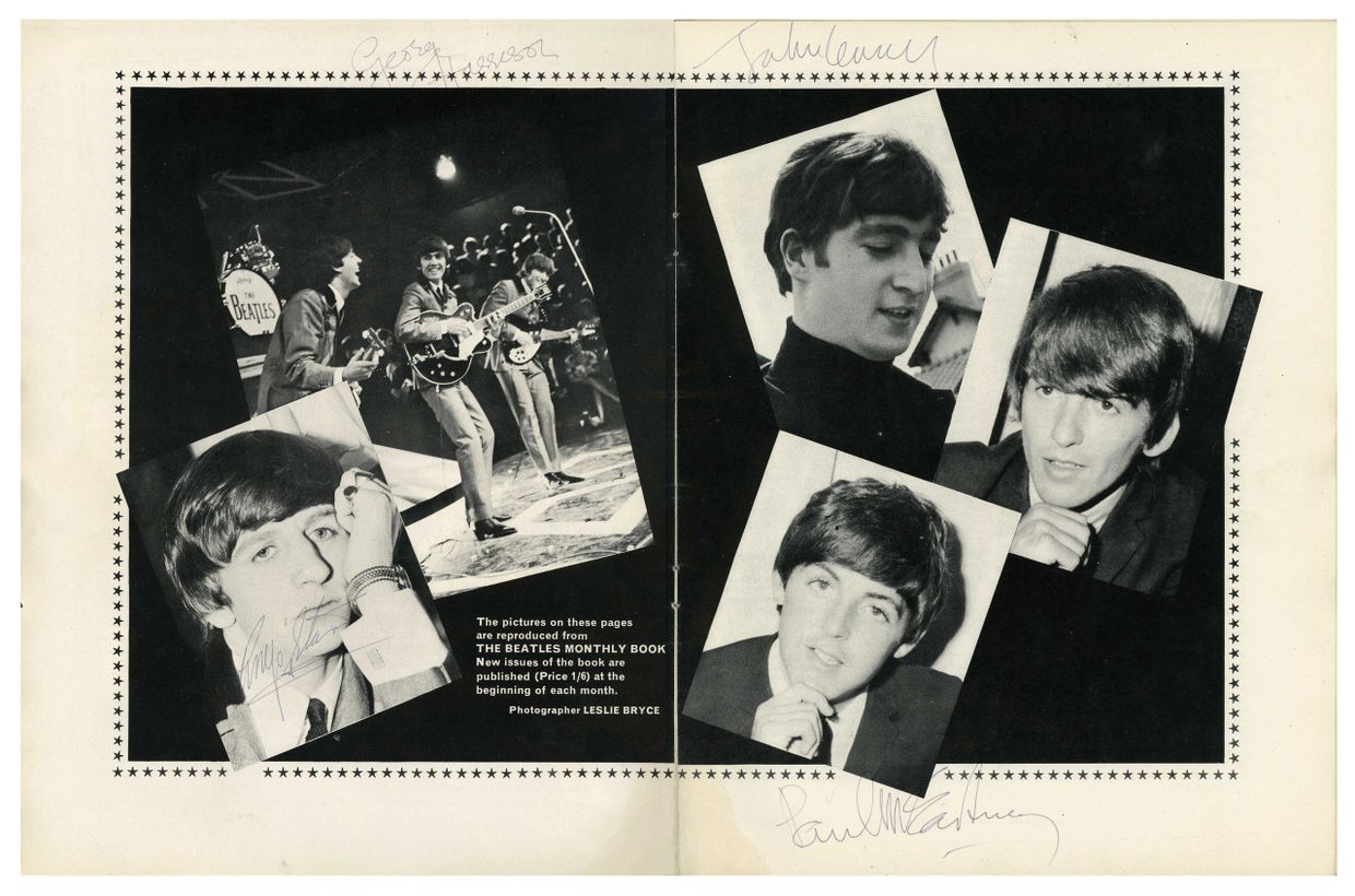 Genuine Beatles Autographs Examples 1961-1969