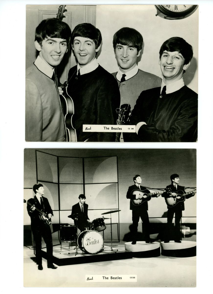 Large collection of 1960s Beatles promotional cards