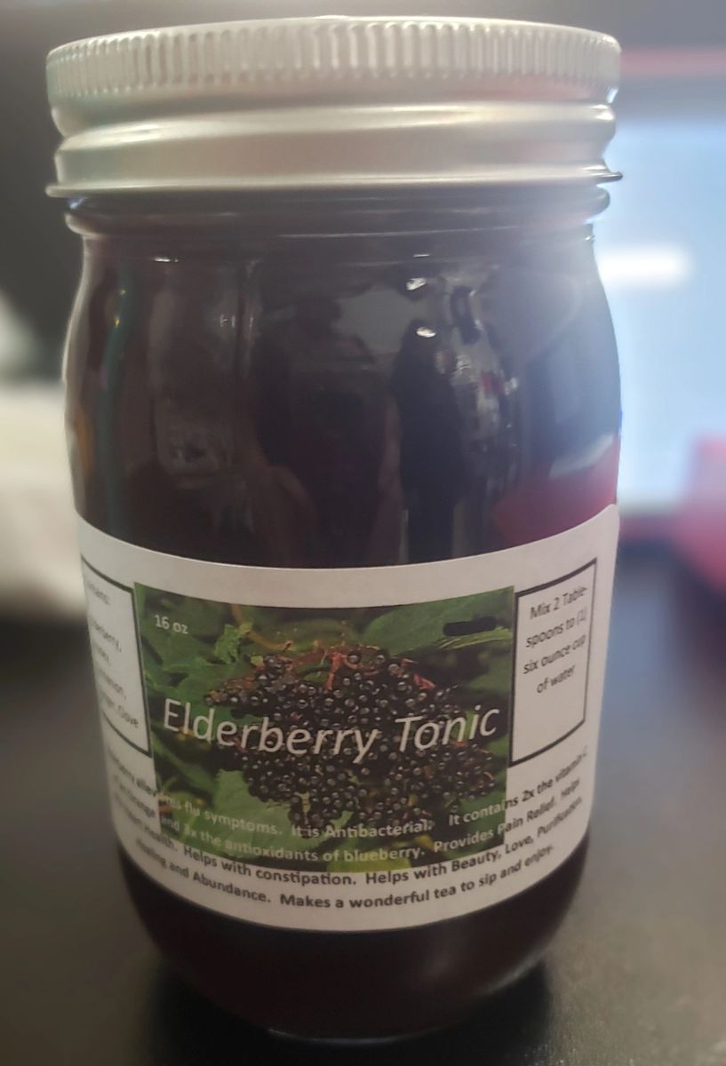 Elderberry Tonic 16 oz jar