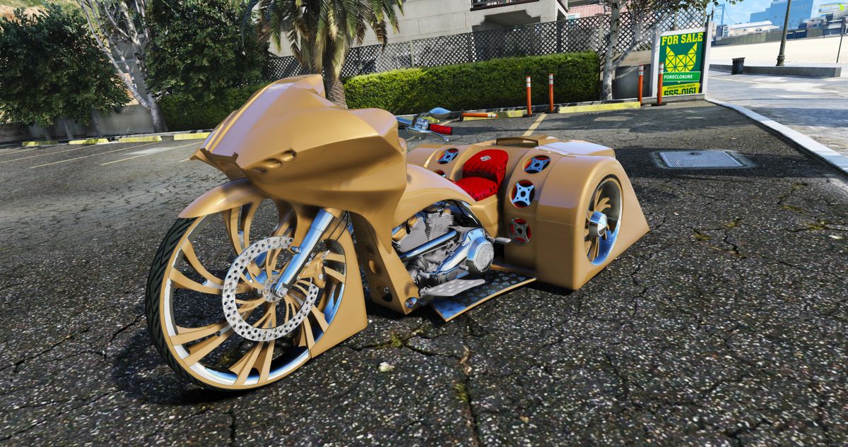 Bagger Trike With Working Speakers