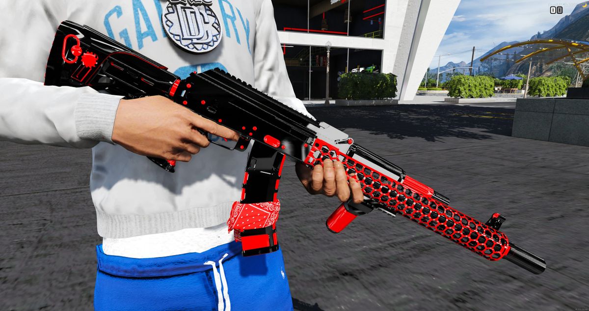 AK CQB Red Gang Flag