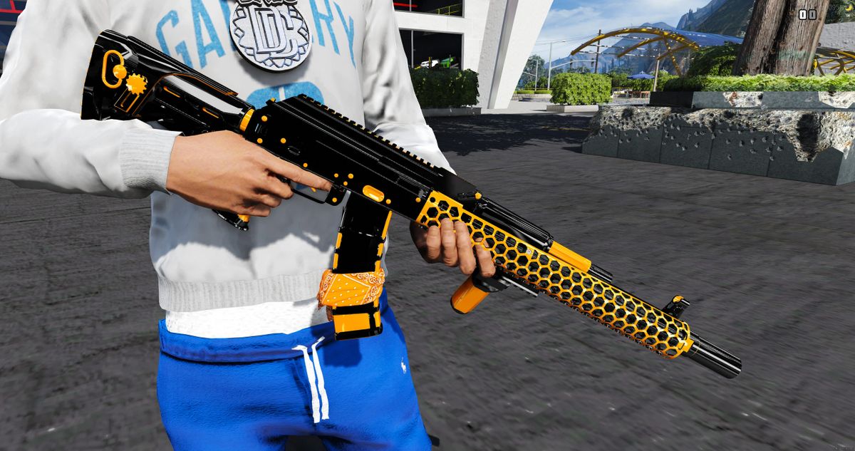 AK CQB Orange Gang Flag