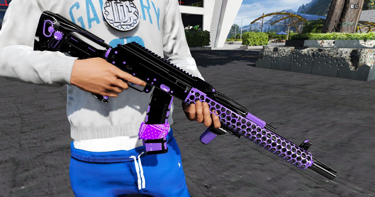 AK CQB Purple Gang Flag