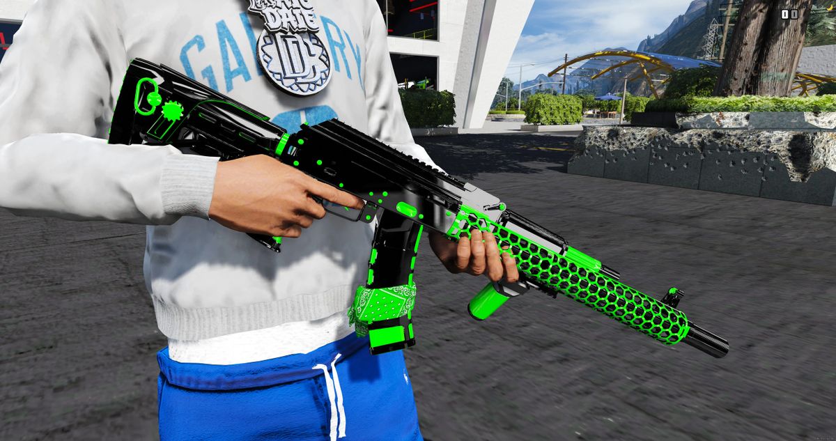 AK CQB Green Gang Flag