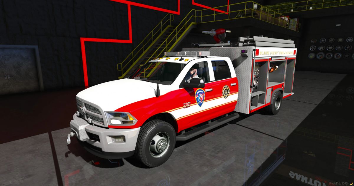 Dodge Ram 4gen Fire Dep [Fire] [Working Water]