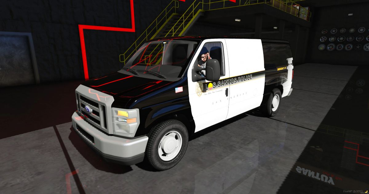 Ford E350 Prison Van [Slider] [7 Seater] [Police]