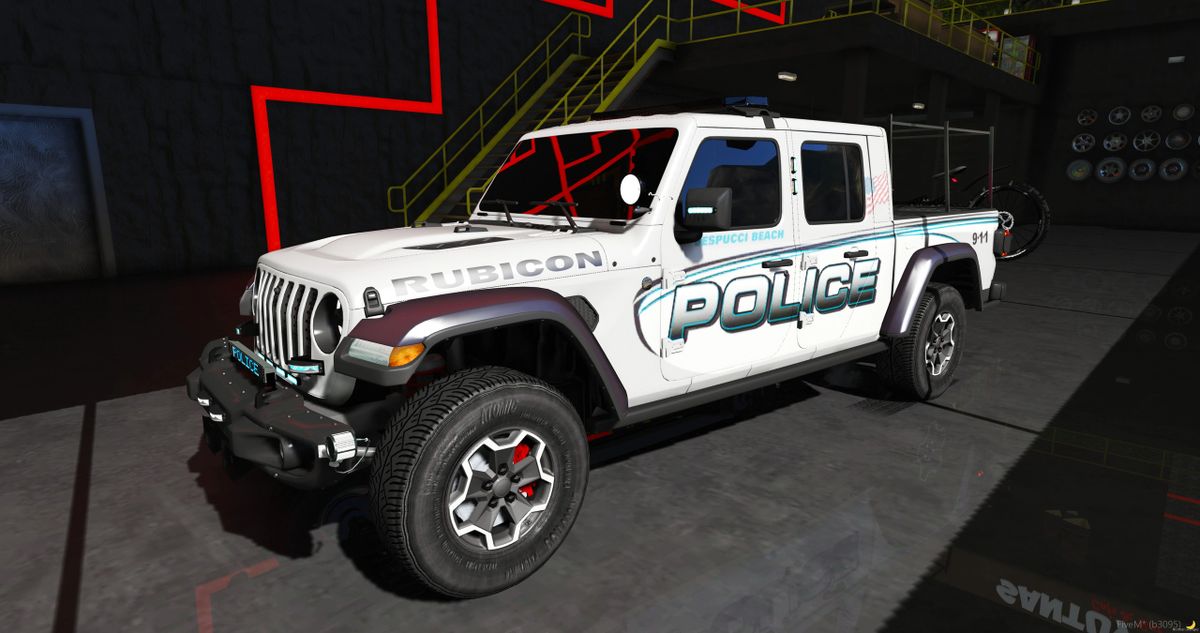 Jeep Wrangler Beach Police [Police]