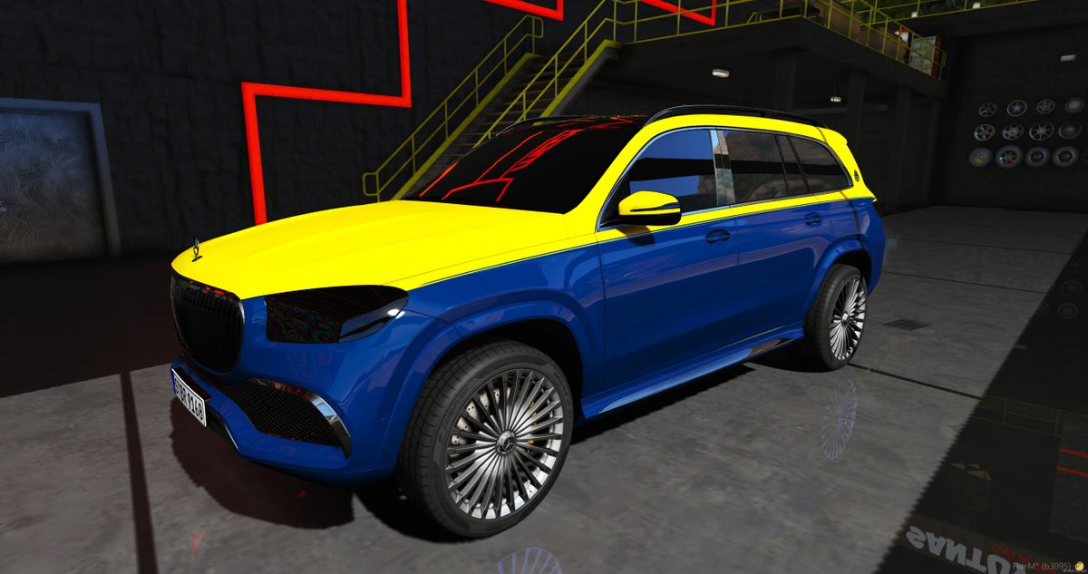 Mercedes GLS600 Maybach 100 YEARS [Animated Side Steps]