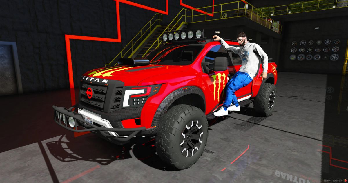Heavy Duty Off-Road Nissan Titan 4x4 [4 Liveries] [Slider] [8 Seater]