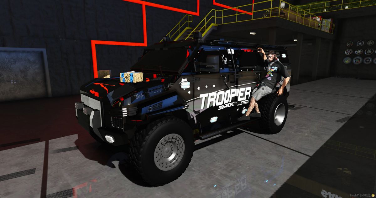 Pitbull Blue [Police] [Slider] [8 Seater] [BulletProof]